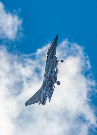 Typhoon Flying Over Raf Coningsby Lincolnshire Editorial Stock Photo ...