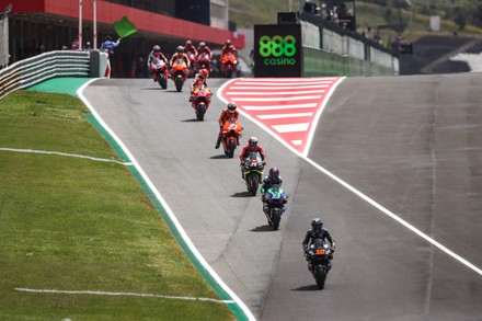 Motogp Riders Enter Track Second Motogp Editorial Stock Photo - Stock ...