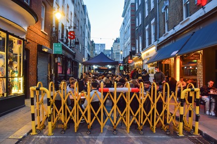 Busy Bar Bateman Street Soho Crowds Editorial Stock Photo - Stock Image ...