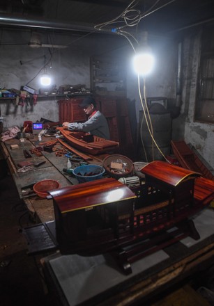 Han Minghua Makes Model Red Boat Editorial Stock Photo - Stock Image ...