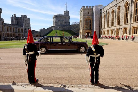 The funeral of Prince Philip, Duke of Edinburgh, Equerries Entrance ...