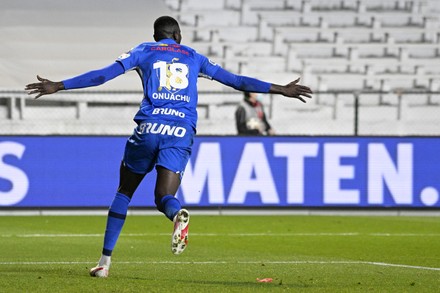 Genks Paul Onuachu Celebrates After Scoring Redakčních stock fotografií ...