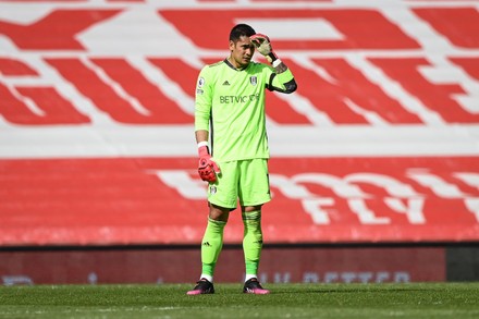 Fulhams Goalkeeper Alphonse Areola Reacts During Editorial Stock Photo ...