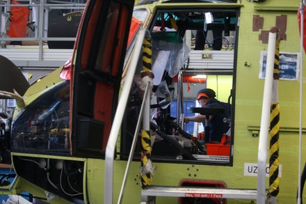 Operator Works Airbus Helicopters Facility Marignane Editorial Stock ...