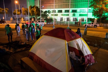 Activists Set Tents Front National Congress Editorial Stock Photo ...
