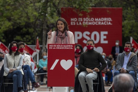 __COUNT__ (PSOE) campaign rally in Madrid, Spain - 24 Apr 2021 Stock ...