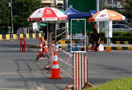 Cambodian government extends lockdown one more week in Phnom Penh, Cambodia - 27 Apr 2021 Stock ...