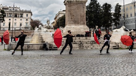 Flash Mob Operators Italian Association Dance Editorial Stock Photo ...