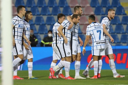 Christian Eriksen Fc Inter Celebrates After Editorial Stock Photo ...