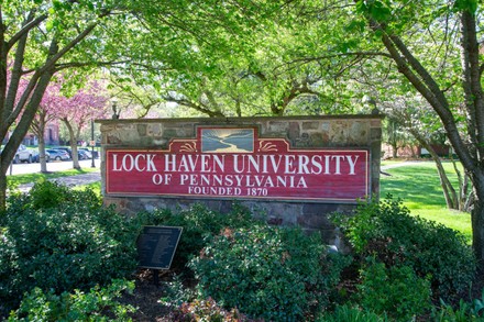 Sign Seen Entrance Lock Haven University Editorial Stock Photo - Stock ...