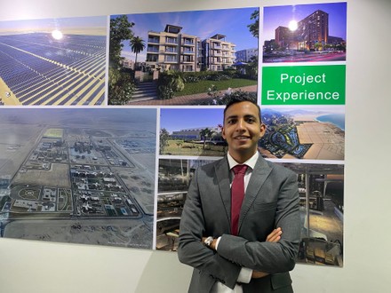 Egyptian Engineer Mohammad Fathallah Poses Photo Editorial Stock Photo ...
