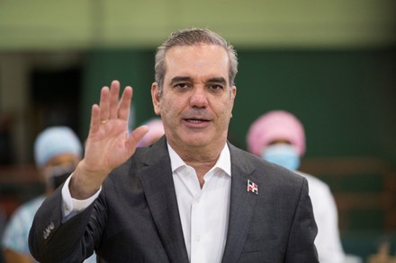 Dominican President Luis Abinader Waves After Editorial Stock Photo ...