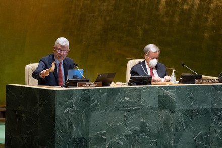 President 75th Session United Nations General Editorial Stock Photo ...