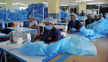 Workers Process Personal Protective Equipment Ppe Editorial Stock Photo ...