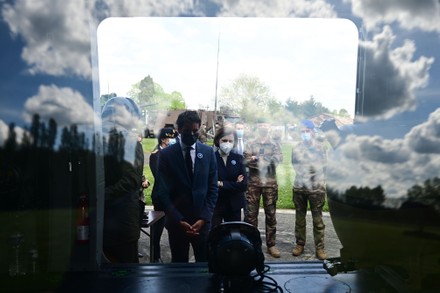 French Defence Minister visits Satory military camp, Versailles, France ...