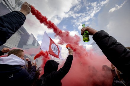 Ajax Fans Prepare for Possible Championship, Amsterdam, Netherlands ...