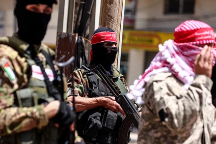 Palestinian Militant National Resistance Brigades Armed Editorial Stock ...