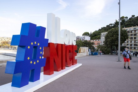 Europe Day iLoVenice with the stars of the European Union, Nice, France ...