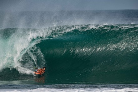 Mexican Bodyboarder Juan Carlos Rides Wave Editorial Stock Photo ...