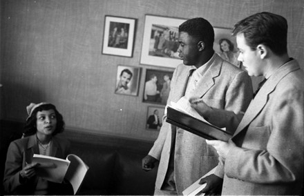 Jackie Robinson Reading Books Man Woman Editorial Stock Photo - Stock ...