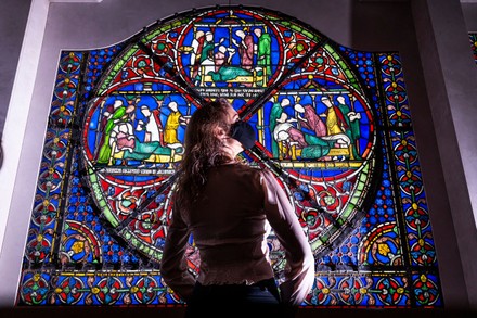 Entire 800yearold Stained Glass Miracle Window Editorial Stock Photo ...