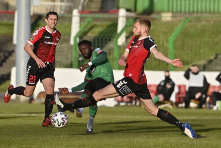 Glentoran Vs Crusaders Glentorans Gael Bigirmana Editorial Stock Photo ...