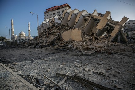 Rubble Hanadi Tower Aftermath Overnight Israeli Editorial Stock Photo ...