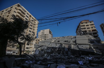 Rubble Hanadi Tower Aftermath Overnight Israeli Editorial Stock Photo ...