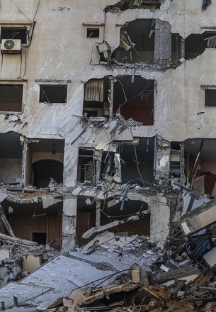 Rubble Hanadi Tower Aftermath Overnight Israeli Editorial Stock Photo ...