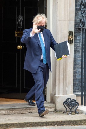 British Prime Minister Boris Johnson Leaves Editorial Stock Photo ...