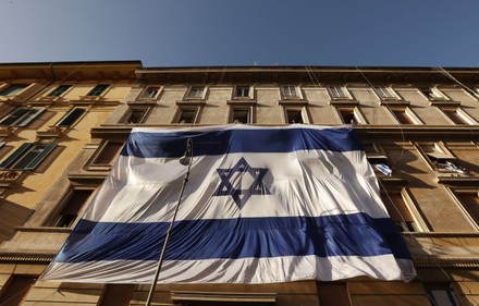 Demonstration Promoted By Jewish Community Rome Editorial Stock Photo ...