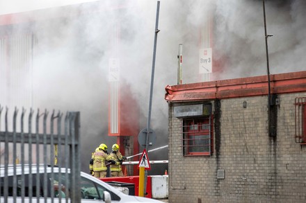 Fire Fighters Scene On Hadfield Road Editorial Stock Photo - Stock ...