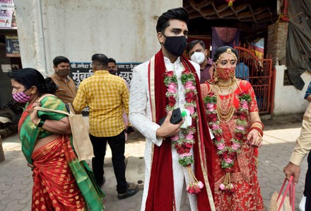 Newlymarried Couple Outside Bandra Court After Editorial Stock Photo ...