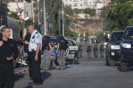 Security Forces Scene Where Car Crashed Editorial Stock Photo - Stock ...