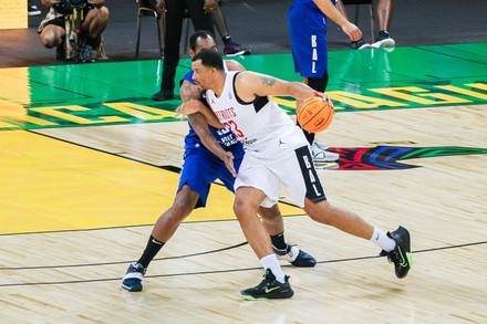Brandon Costner Front Patriots Rwanda Dribbles Editorial Stock Photo ...