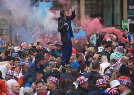 Rangers Fans George Square Editorial Stock Photo - Stock Image ...