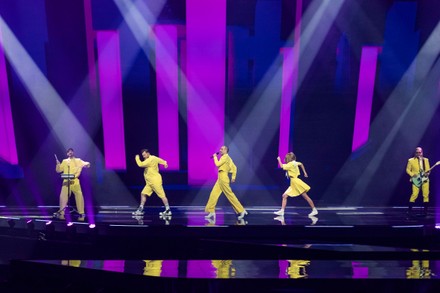 Roop Lithuania Performs During Firstsemifinal 65th Editorial Stock ...
