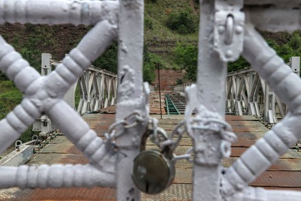 Locked Aman Setu Bridge Kaman Post Editorial Stock Photo - Stock Image ...