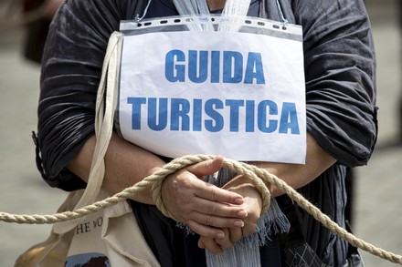 Italian Tour Operators Their Wrists Tied Editorial Stock Photo - Stock ...