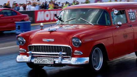 The annual classic drag races in Moscow, Russia - 16 May 2021 Stock ...