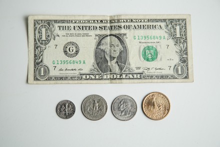 American currency, Dollars and Cents, Amsterdam, Netherlands - 08 Jan ...