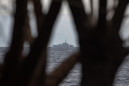 Frontex Vessel Seen Patrolling Sea Borders Editorial Stock Photo ...