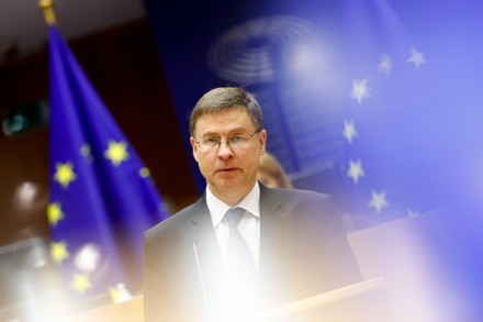 __COUNT__ EU Commission Vice President Dombrovskis addresses the ...