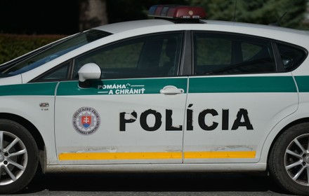 Slovak Police Force Car Seen Svidnik Editorial Stock Photo - Stock ...