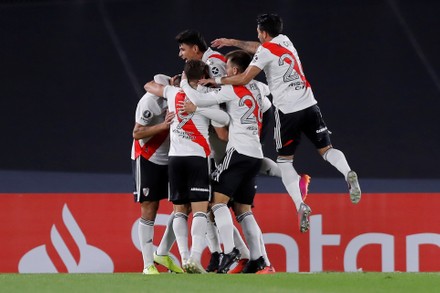 River Plate Players Celebrate After Scoring Editorial Stock Photo ...