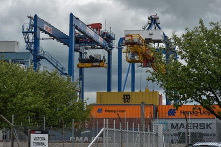 General View Container Terminal Belfast Port Editorial Stock Photo ...