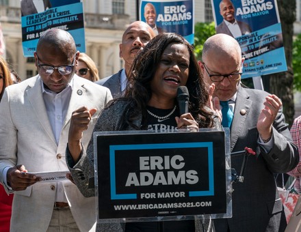 39 Eric Adams rally with supporters and elected officials, New York ...