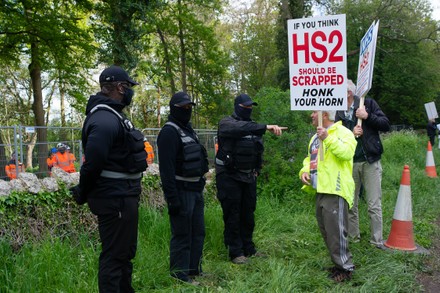 Local Residents Stop Hs2 Campaigners Were Editorial Stock Photo - Stock ...