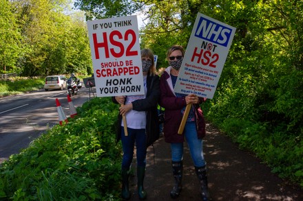 Local Residents Stop Hs2 Campaigners Were Editorial Stock Photo - Stock ...