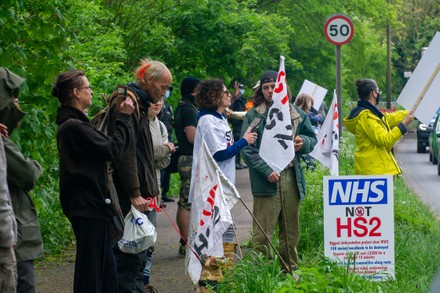 Local Residents Stop Hs2 Campaigners Were Editorial Stock Photo - Stock ...